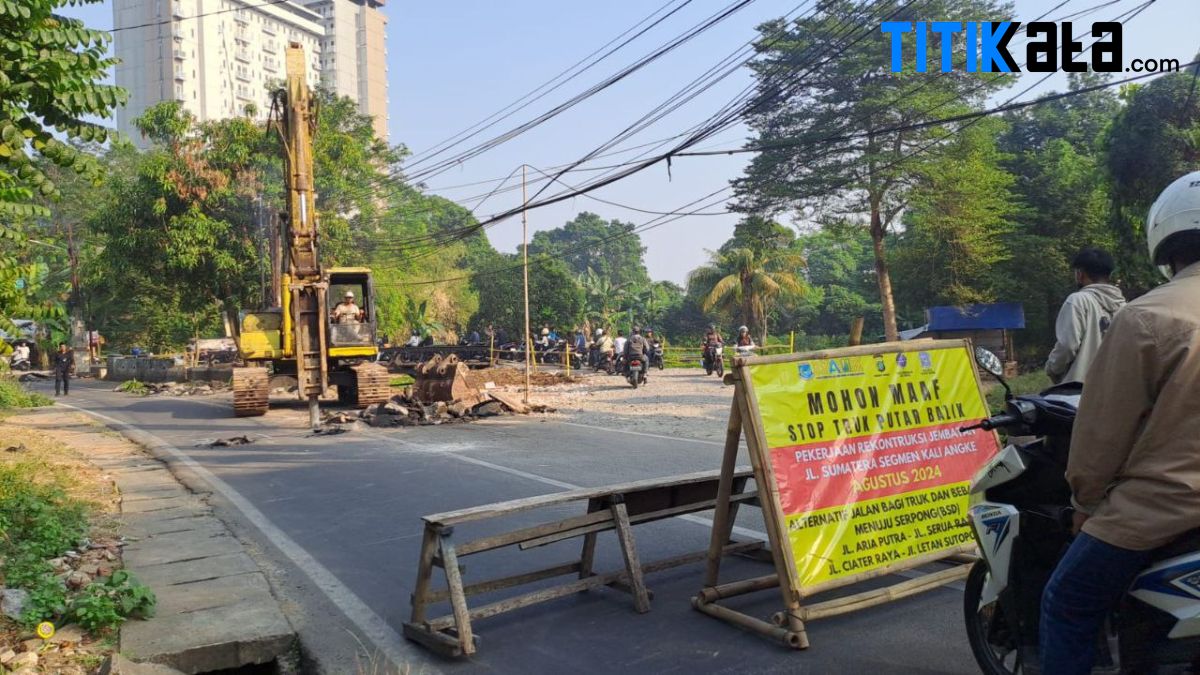 Rekayasa Lalin di Jalan Sumatera Segmen Jembatan Kali Angke Tangsel ...